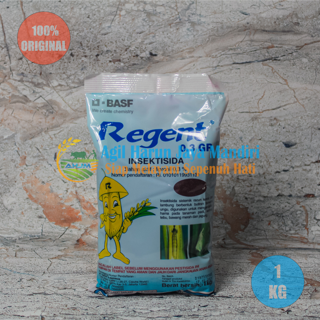 Jual Regent 0.3 GR 1 KG Tabur Insektisida Pengendali Hama Wereng dan ...