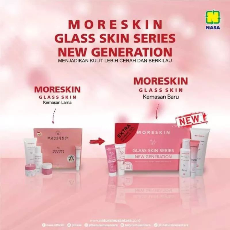 Jual COD/MORESKIN GLASSKIN NASA/PAKET SKINCARE/GLASSKIN PAKET/SKINCARE ...