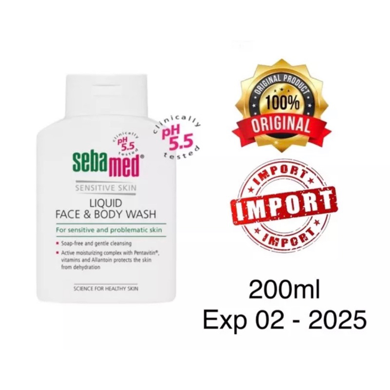 Jual Sebamed face and body wash 200ml / sabun sebamed dewasa 200ml ...