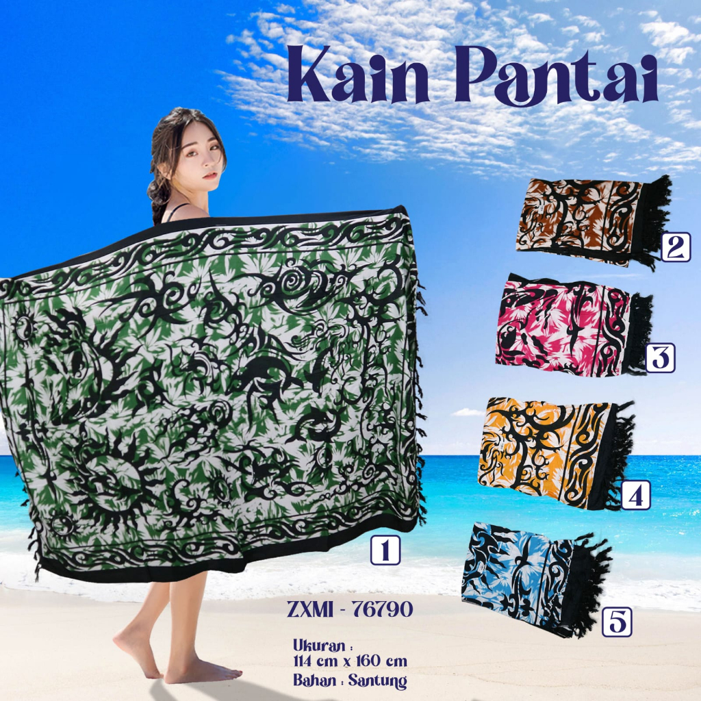 Jual KAIN PANTAI BATIK KAIN BALI KAIN SANTUNG MOTIF LUKISAN KAIN MURAH | Shopee Indonesia