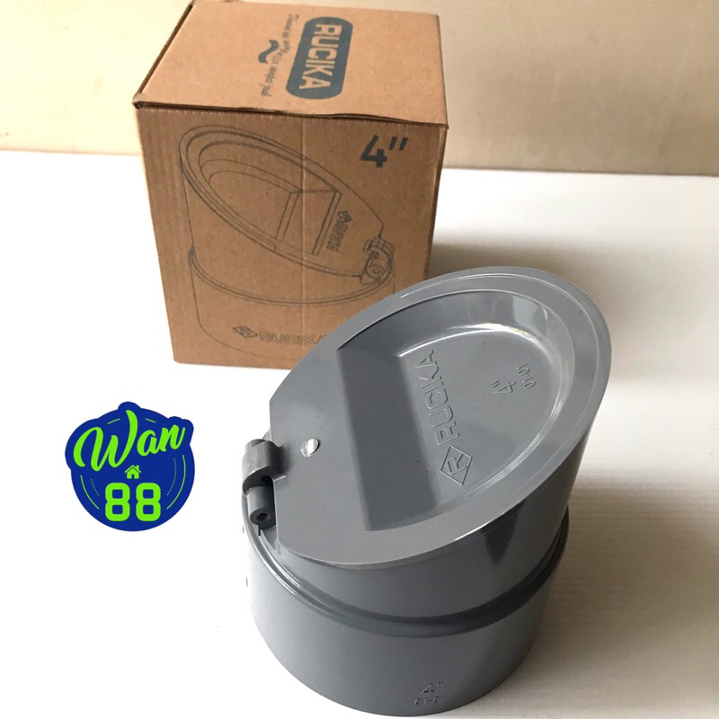 Jual Back Flow Valve 4” inch PVC Rucika | Shopee Indonesia