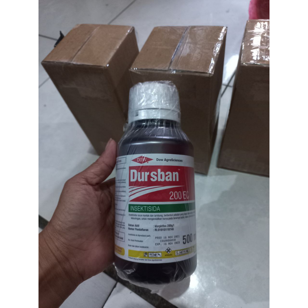 Jual Insektisida Dursban 500ml Anti Hama Pembasmi Kutu Serangga Tanaman ...