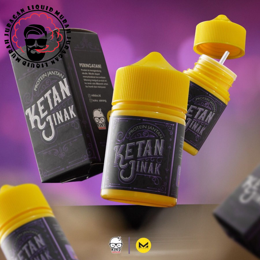 Jual KETAN JINAK LIQUID 60ML KETAN HITAM ENAK 3MG 6MG BY KOKO SARANG ...