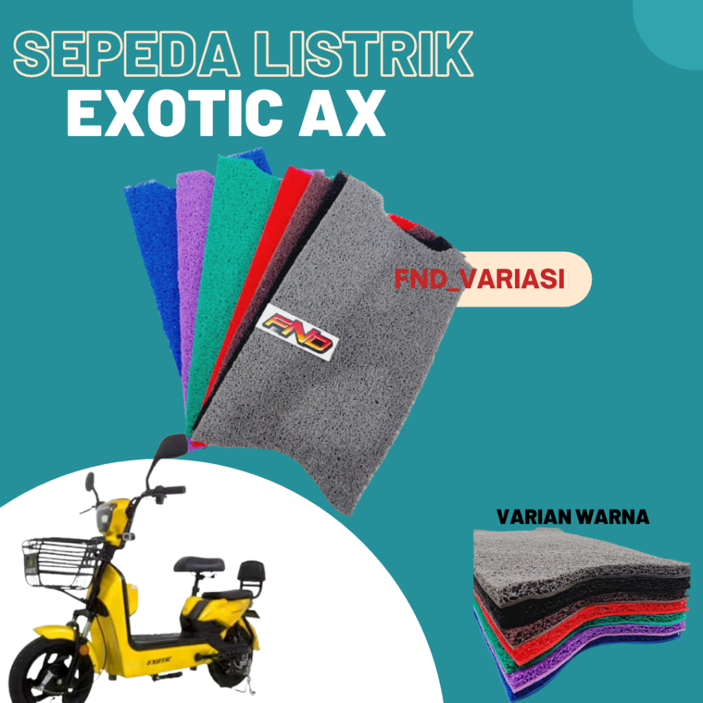 Jual Alas kaki Karpet sepeda motor listrik Exotic Cooltech ax | Shopee ...