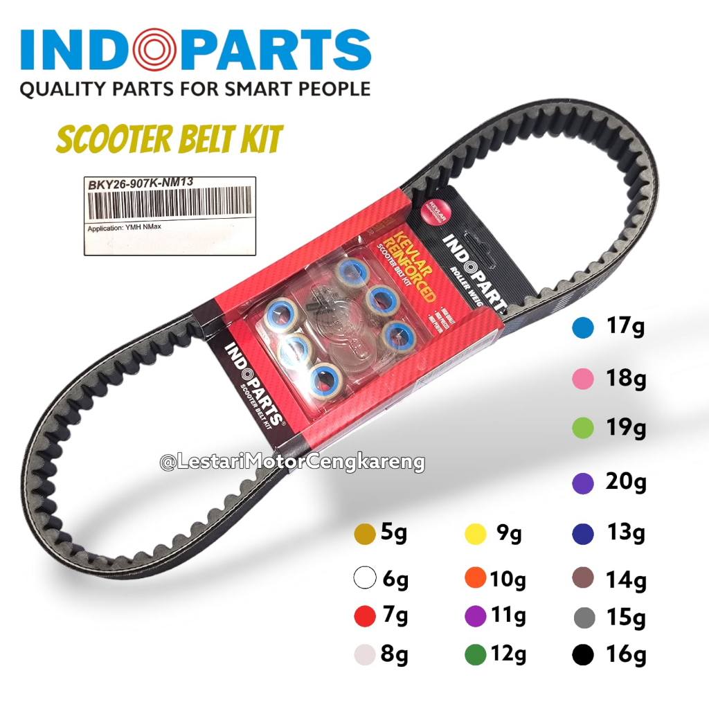 Jual VANBELT VAN BELT SET ASSY + ROLLER NMAX N MAX ORI ASLI INDOPART ...