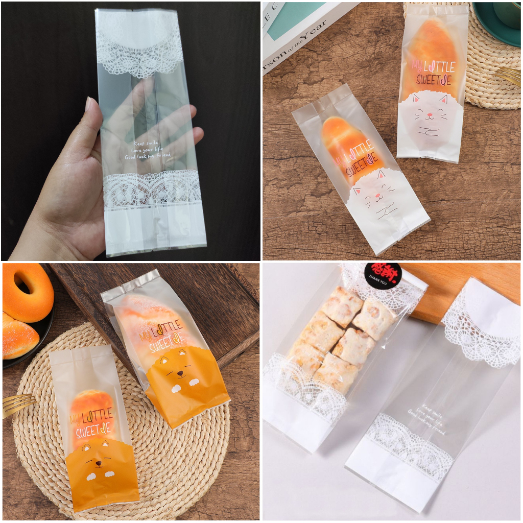 Jual 50 pcs Kantong Plastik 8 x 22 cm Unik Lucu Bungkus Biskuit Kue ...