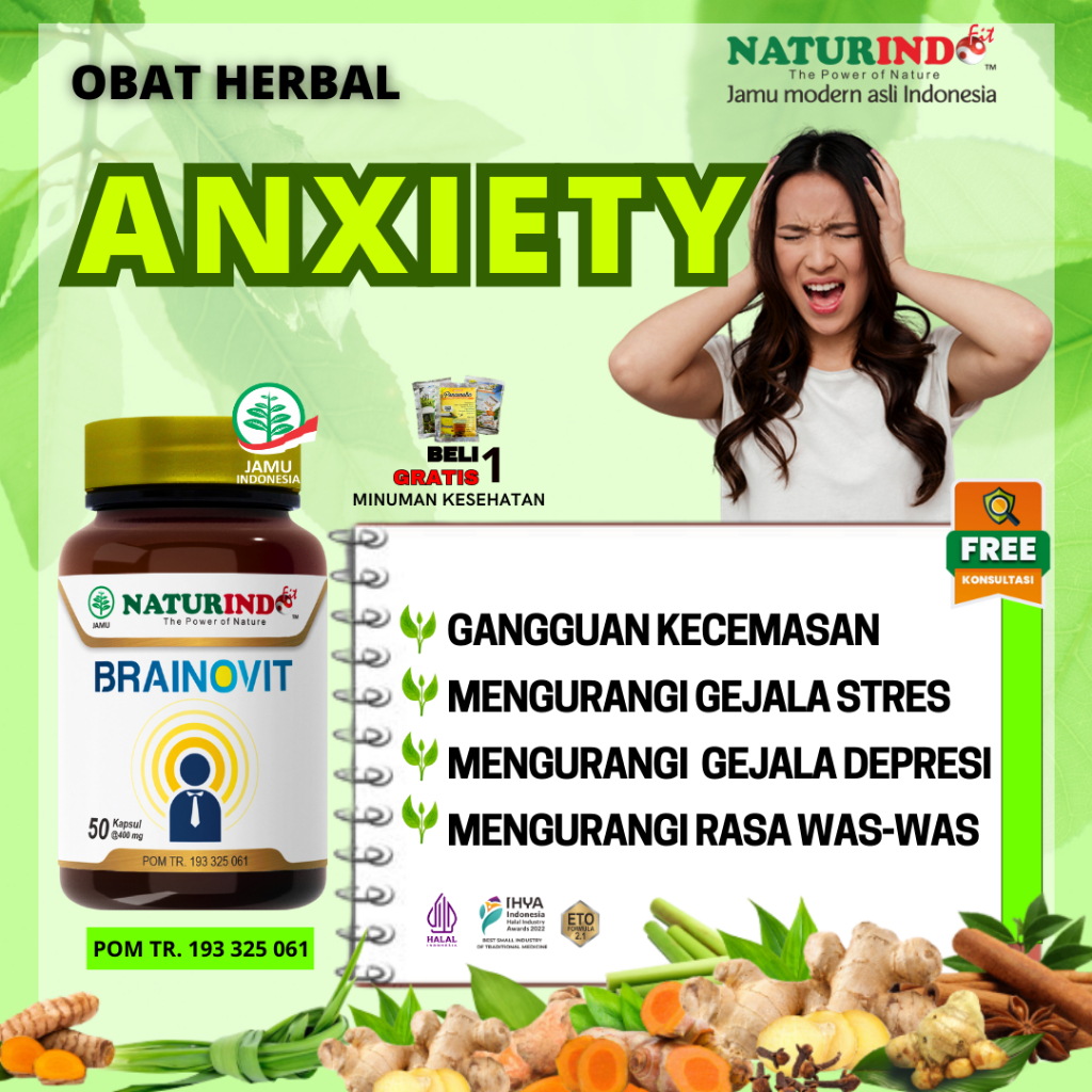 Jual Obat Anti Depresi Anxiety Stres Trauma Anti Pikun Daya Pikir Daya ...