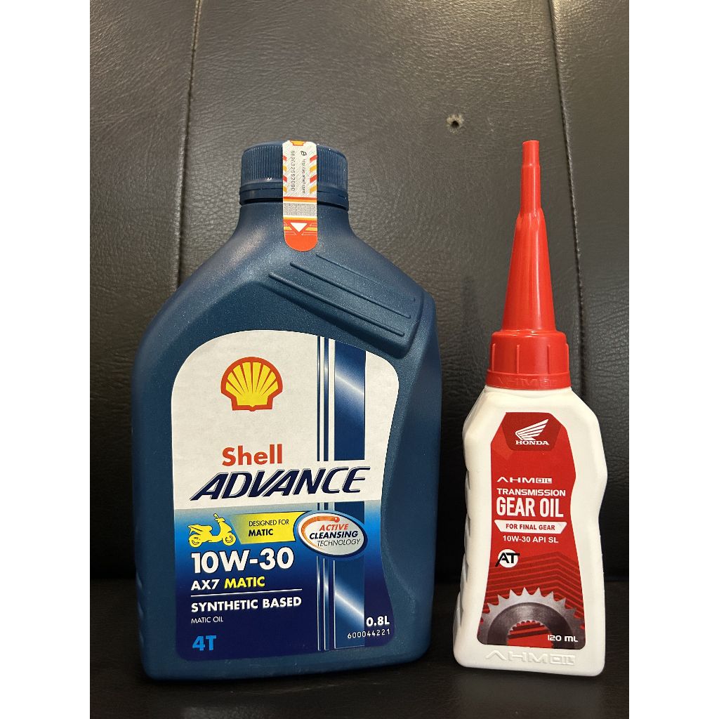 Jual Paket Oli Motor Matic Shell Advance AX7 800ml + Oli Gardan AHM Oli ... Jual Paket Oli Motor Matic Shell Advance AX7 800ml + Oli Gardan AHM Oli ...