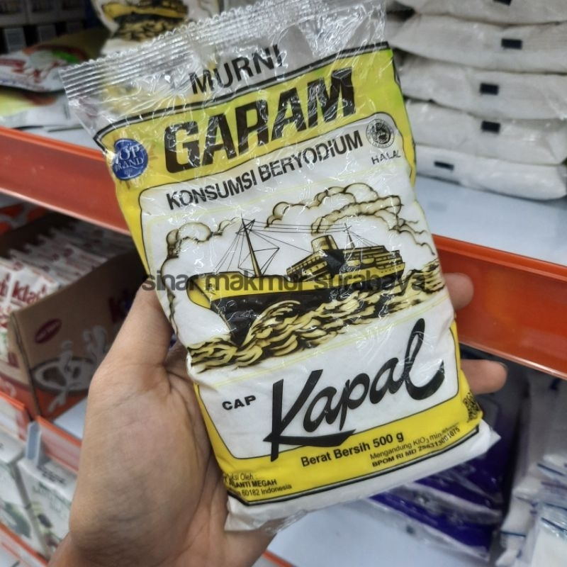 Jual Garam Halus Beryodium CAP KAPAL / Garam Meja Cap Kapal | Shopee ...