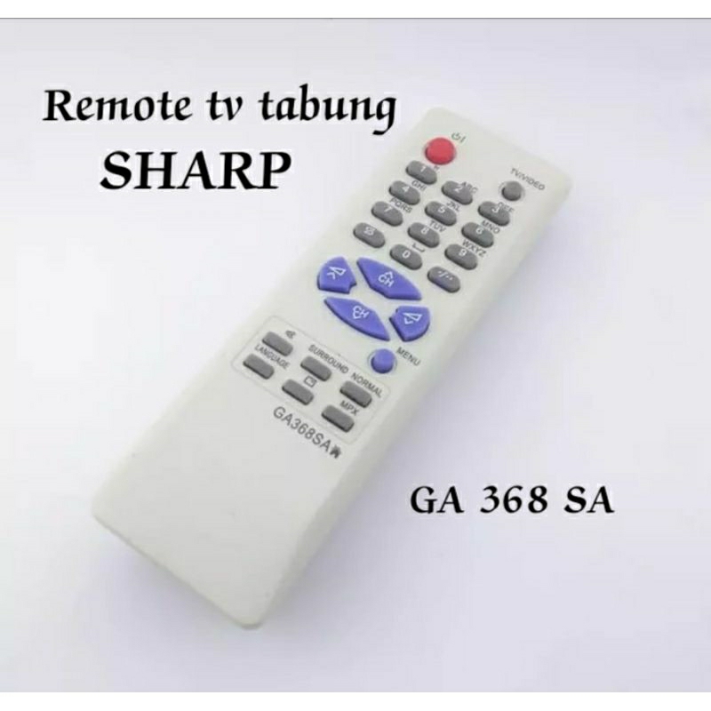 Jual Remote tv tabung sharp GA 368 SA | Shopee Indonesia