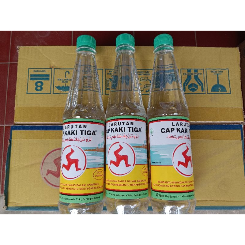 Jual Larutan Cap Kaki Tiga Botol 500 ML 1 Dus | Shopee Indonesia