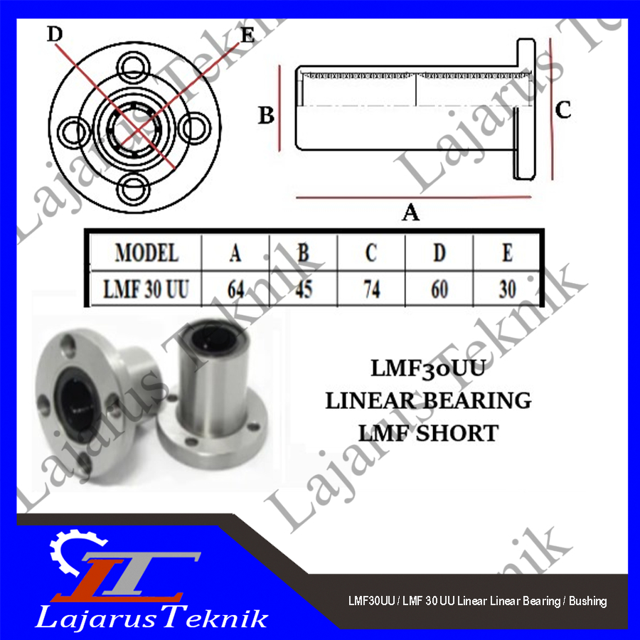 Jual LMF30UU / LMF 30 UU Linear Linear Bearing / Bushing | Shopee Indonesia