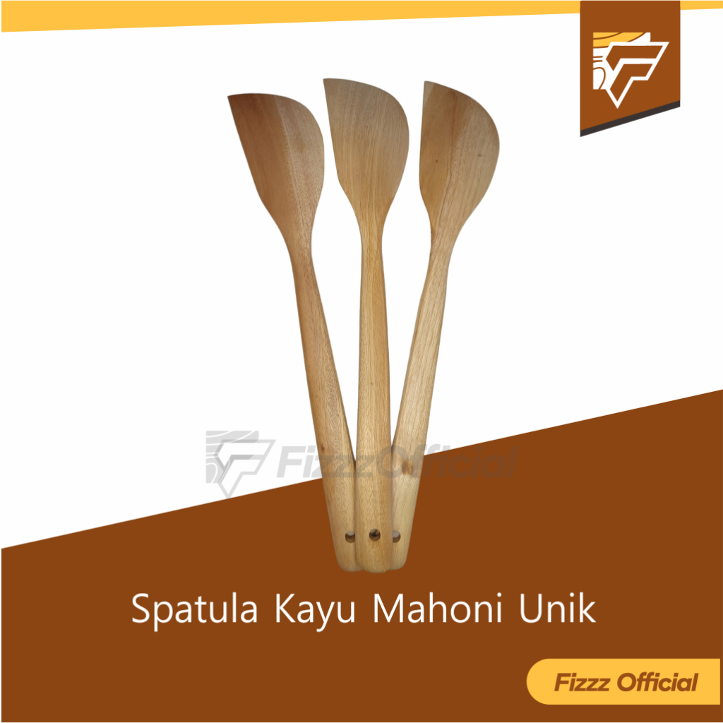 Jual Sutil / Spatula / Centong Kayu Mahoni Sodet Panjang 35 cm Model ...
