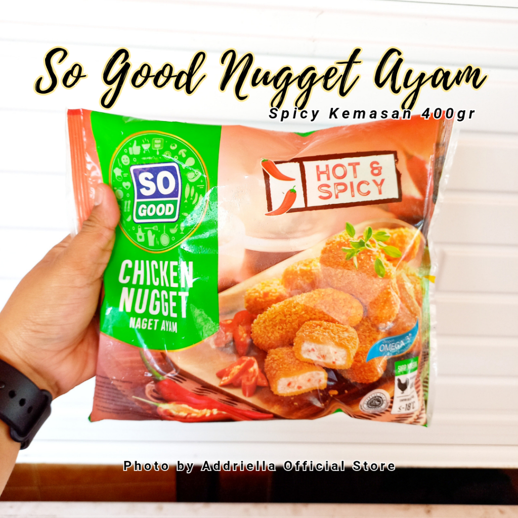 Jual ADDRIELLA So Good Chicken Nugget Hot & Spicy 400gr | So Good/Frozenfood/Frozenfood Murah ...