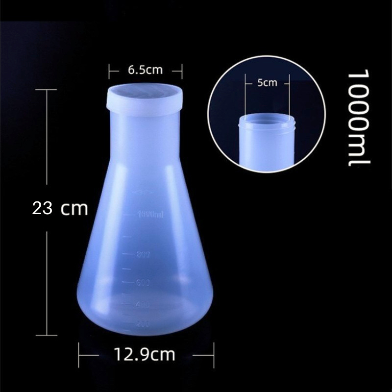Jual Tabung Gelas Ukur Lab Bentuk Labu Kerucut Erlenmeyer Flask dan ...