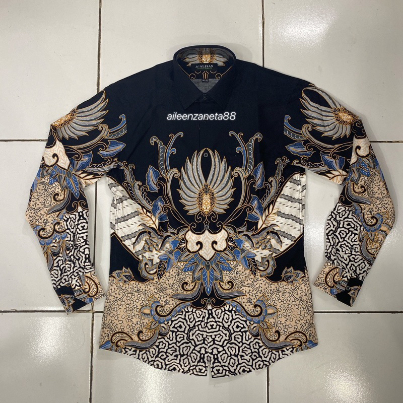 Jual Kemeja Batik Alisan Slimfit Lengan Panjang ukuran 14,5 , 15 , 15,5 ...