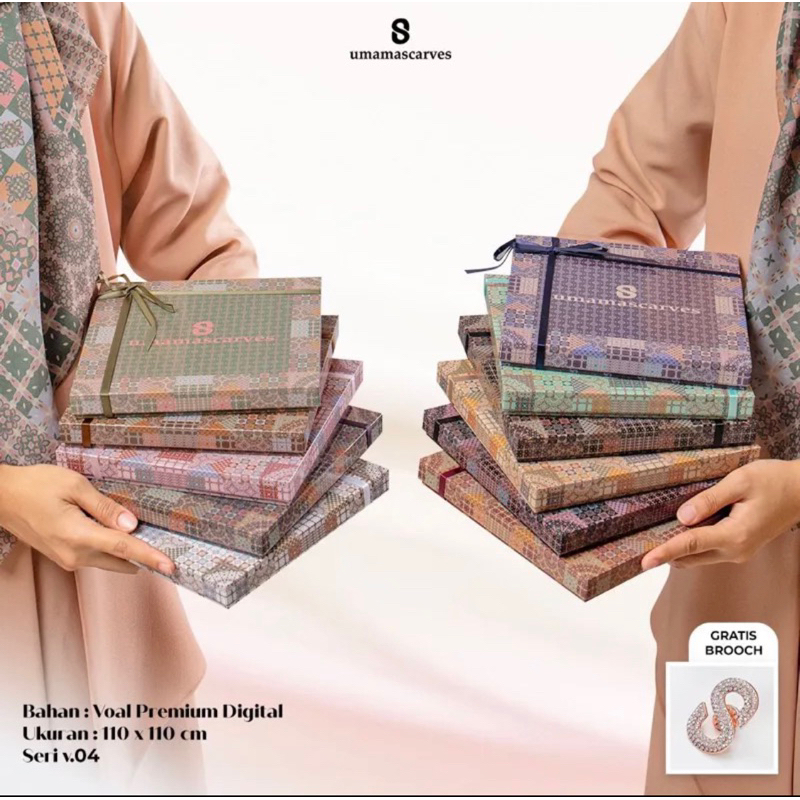 Jual Jilbab Voal Motif UMAMA SCRAVES BOX | Voal Premium UMAMA BOX ...