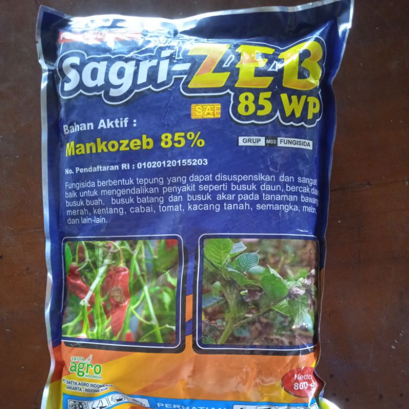 Jual SAGRI ZEB Biru fungisida mankozeb 85% | Shopee Indonesia