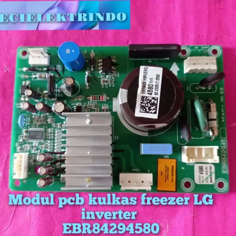 Jual Modul PCB Kulkas freezer inverter 6 rak EBR 8429 4580 original ...