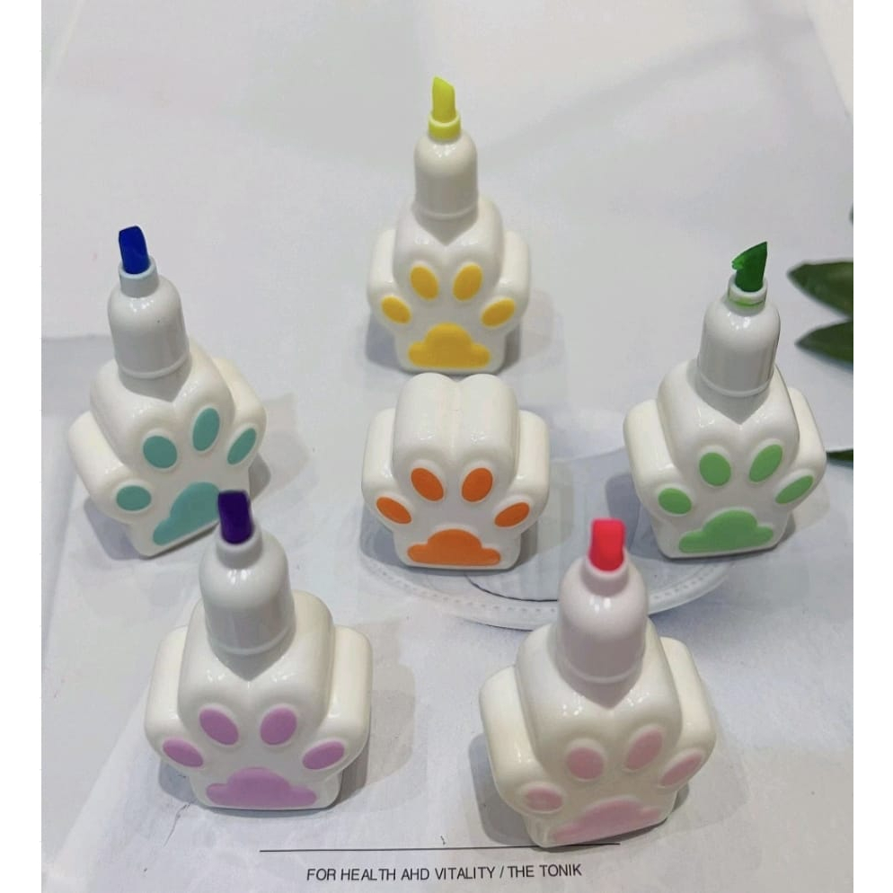 Jual AS Stabilo Lucu Set 5 Pcs + 1 Pcs Tutup Bentuk Kaki Kucing ...