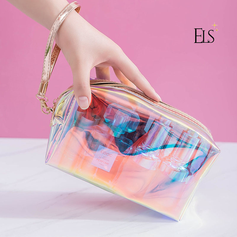 Jual ELSA Hologram Make Up Pouch - Tas Dompet Kosmetik Mini Polos ...