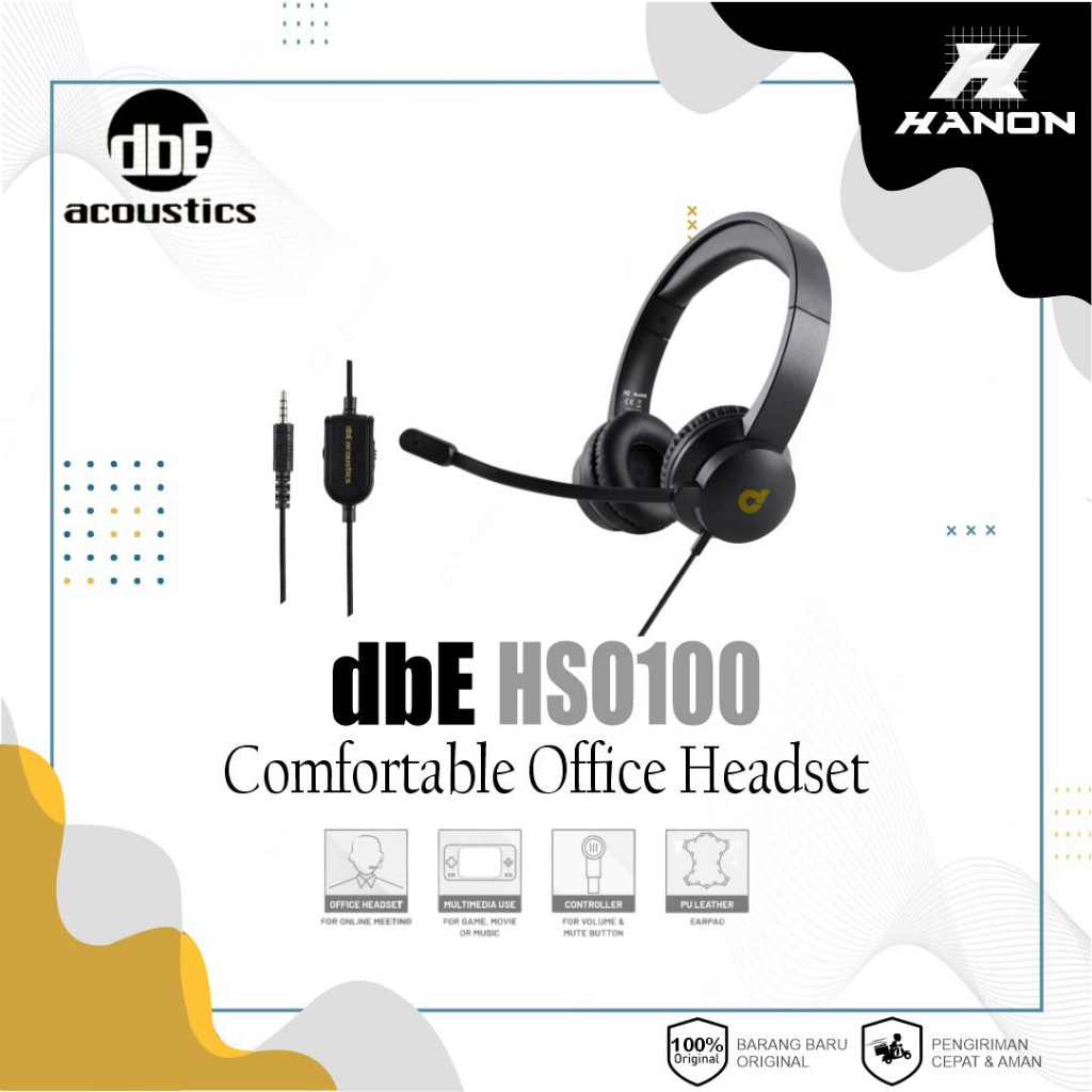Jual dbE HSO100 Comfortable Office Headset Microphone Kantor / Sekolah ...
