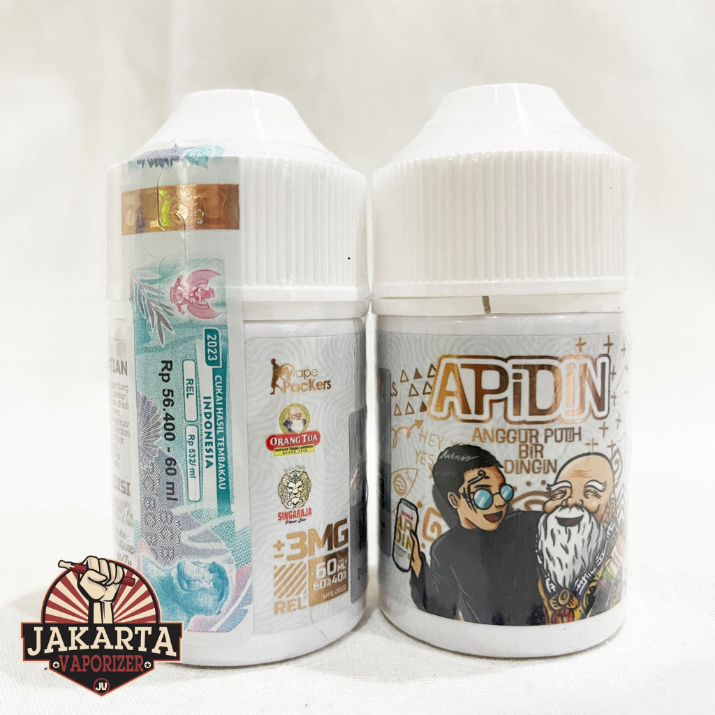 Jual APIDIN PUTIH 60ML 3MG BY VAPE PACKERS X ORANG TUA X SINGARAJA ...