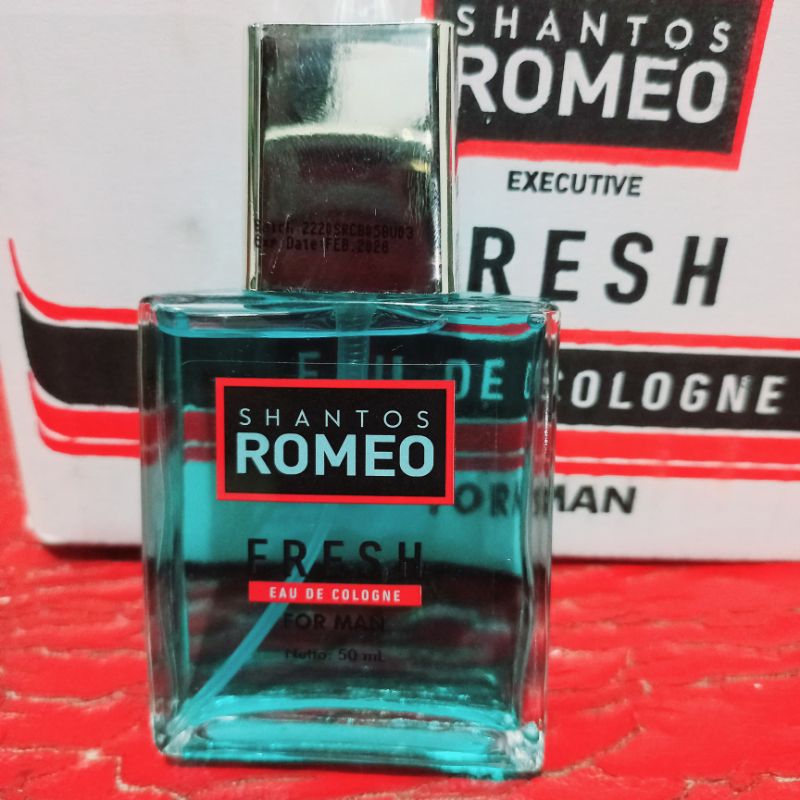 Jual SHANTOS ROMEO Fresh Eau de cologne For Man (BIRU) | Shopee Indonesia