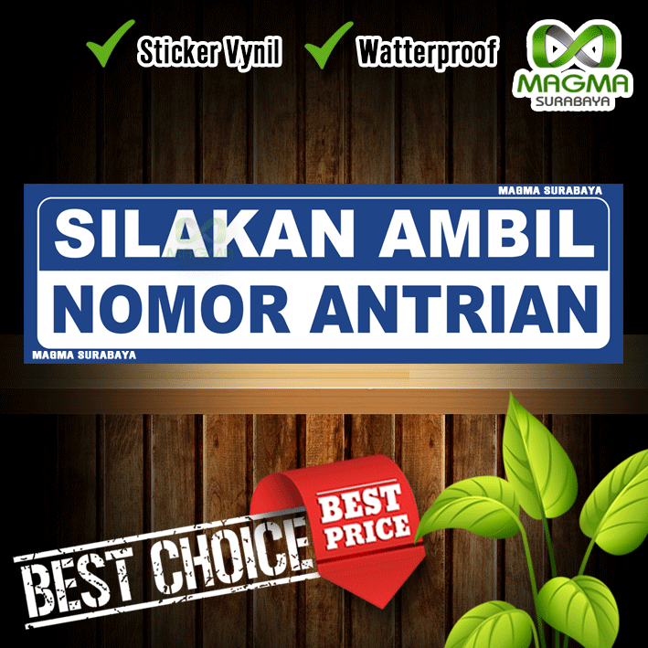 Jual Stiker Silakan Ambil Nomor Antrian | Shopee Indonesia