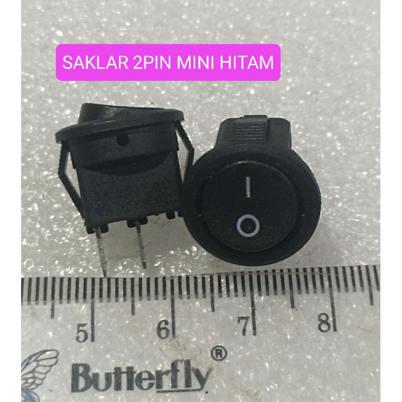 Jual SAKLAR 2PIN MINI BULAT SAKLAR 2 PIN 2 KAKI BULAT | Shopee Indonesia