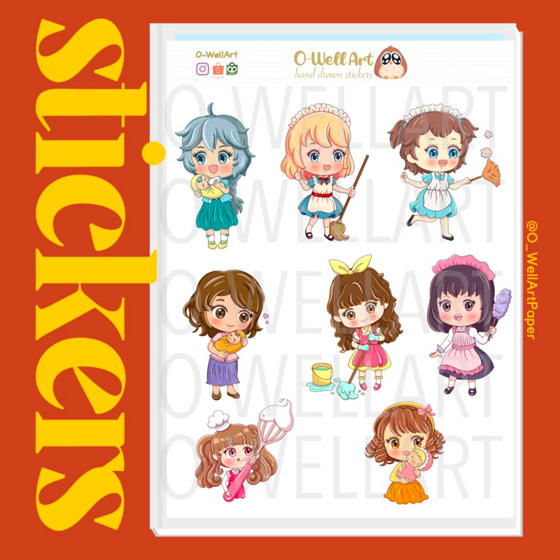 Jual Stiker Manga Karakter Perempuan - Mangan Sticker | Shopee Indonesia