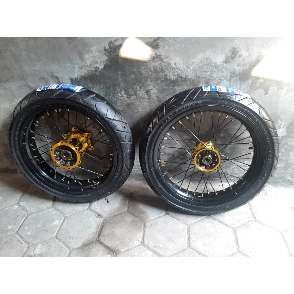 Jual Roda Supermoto Yamaha WR 155 Wheelset SUMO Ring 17 Ukur Velg 300 ...