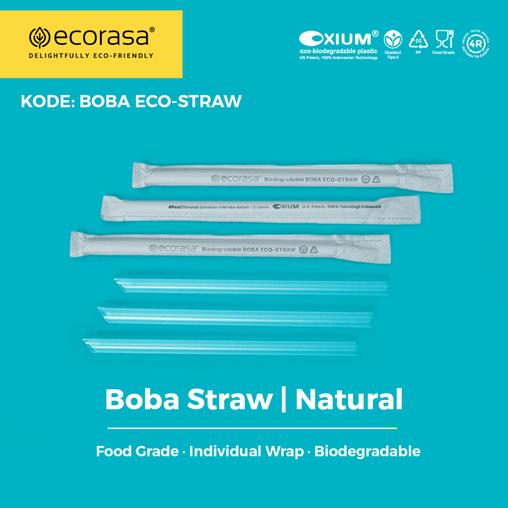 Jual Sedotan Boba 250 pcs | Ramah Lingkungan ecorasa BOBA ECO-STRAW ...