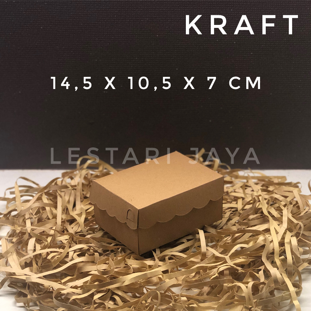 Jual Box Kraft RENDA R3 Box Kue Dus Coklat Kotak Packing Kue Roti Snack ...