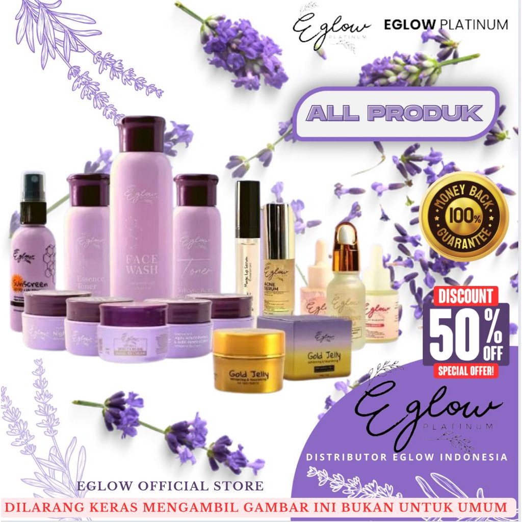 Jual EGLOW PLATINUM / paket whitening / paket acne / paket ultimate ...