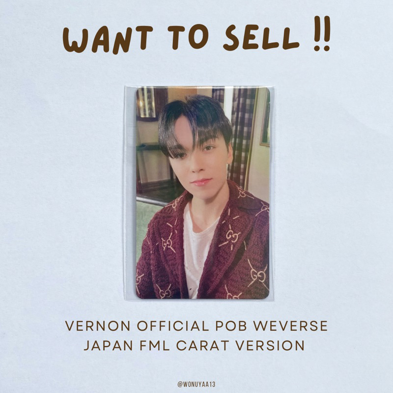 Jual SEVENTEEN FML CARAT VERSION POB WEVERSE JAPAN | Shopee Indonesia