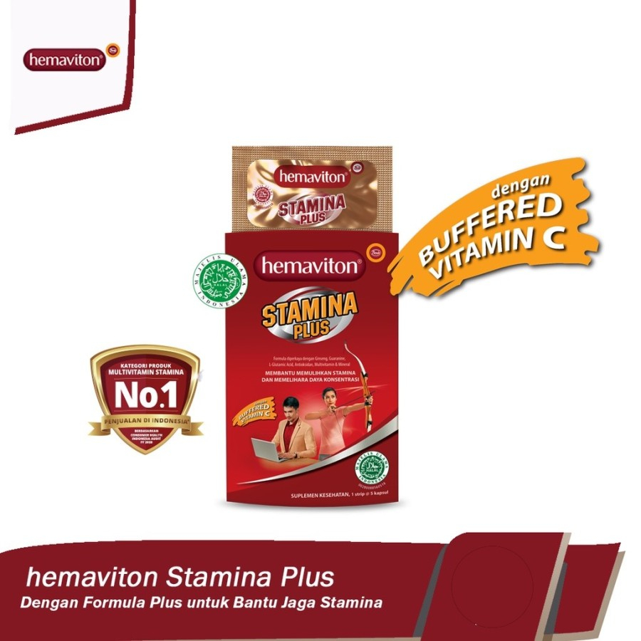 Jual hemaviton Stamina Plus Multivitamin Kapsul 1 Strip 5 Kapsul ...