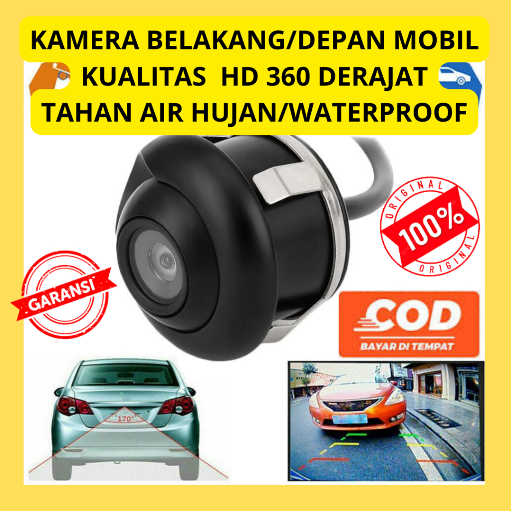 Jual Kamera Mundur Depan Belakang Parkir Mobil Oto Merekam Kualitas Tajam HD 360 Derajat Anti ...