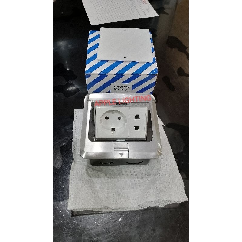 Jual STOP KONTAK LANTAI BOSSECOM BE 060 U | Shopee Indonesia