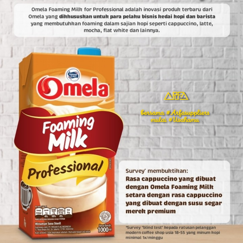 Jual Omela Foaming Milk 1 liter - Fresh Milk | Shopee Indonesia