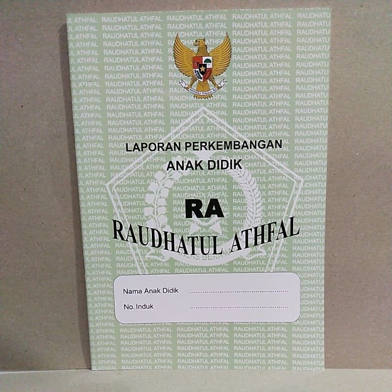 Jual Buku Raport/Laporan Perkembangan Anak Didik Raudhatul Athfal/ RA ...