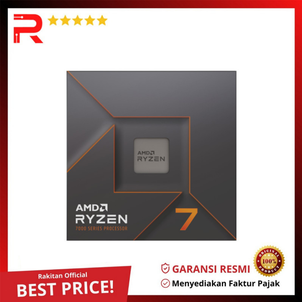 Jual AMD Ryzen 7 7700 - 8 Core 16 Threads Up to 5.3GHz AM5 Processor | Shopee Indonesia