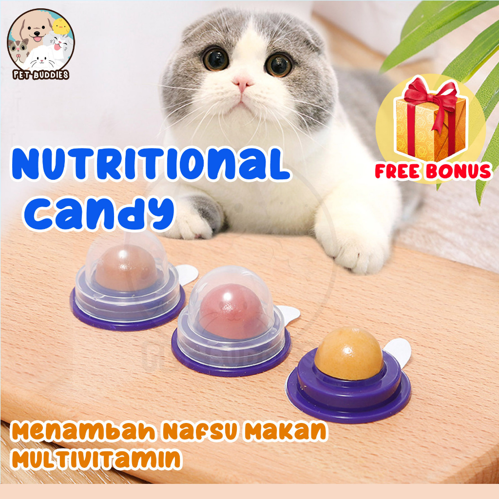 Jual Nutritional Candy Snack Kucing Catnip Suplemen Energi Multivitamin ...
