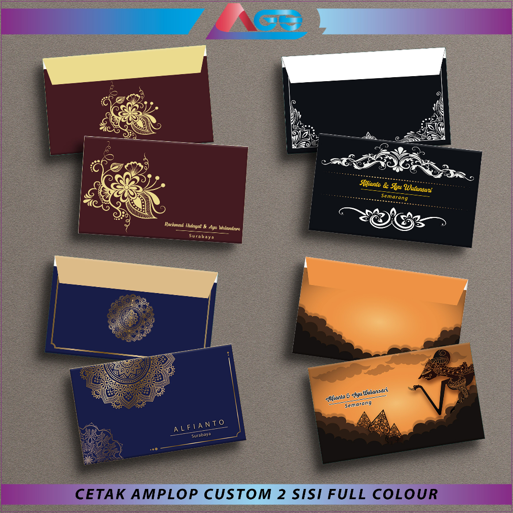 Jual Amplop Kondangan Custom 1 Pack Isi 50 Pcs Motif Ornamen Batik ...