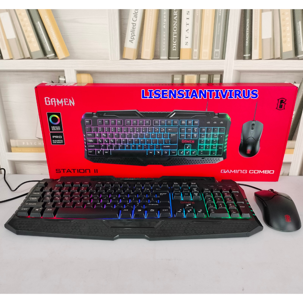 Jual Mouse Keyboard Combo GAMEN Gaming RGB LED Backlit Combo Station II ...