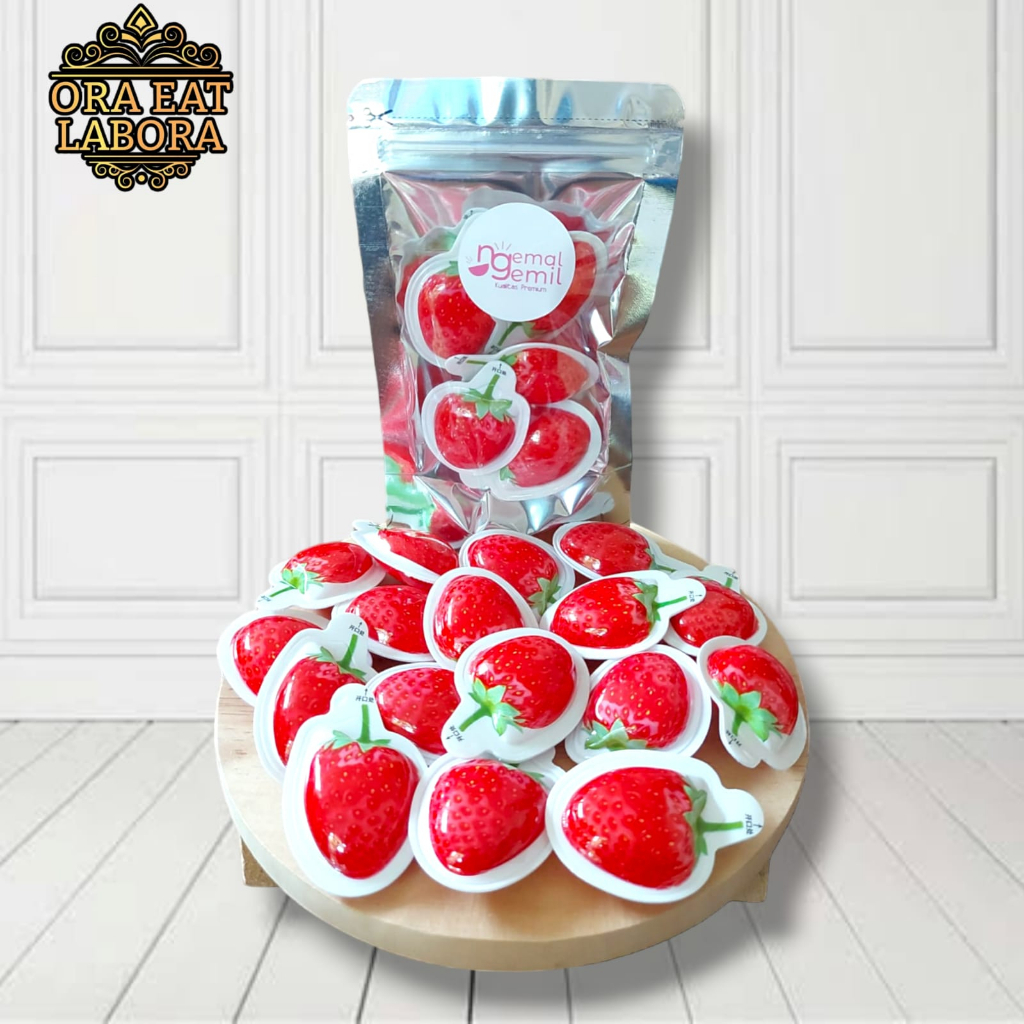 Jual Permen Stroberi 3D Strawberry Candy Kualitas Premium - Ora Eat ...