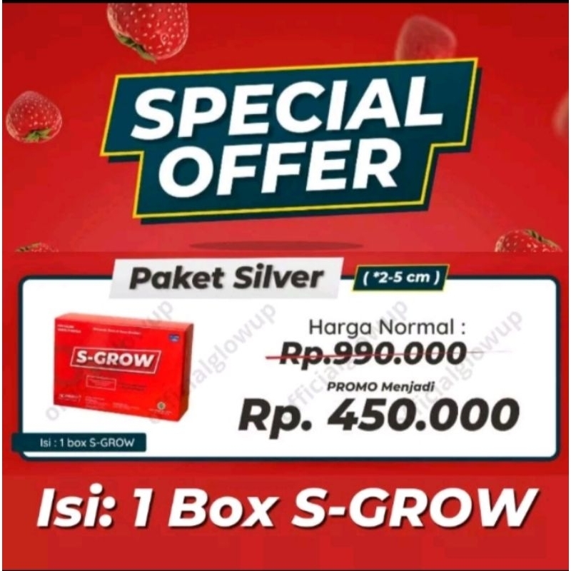 Jual PROMO S-GROW 100% Original Susu Peninggi Badan (Paket Silver) 1 ...