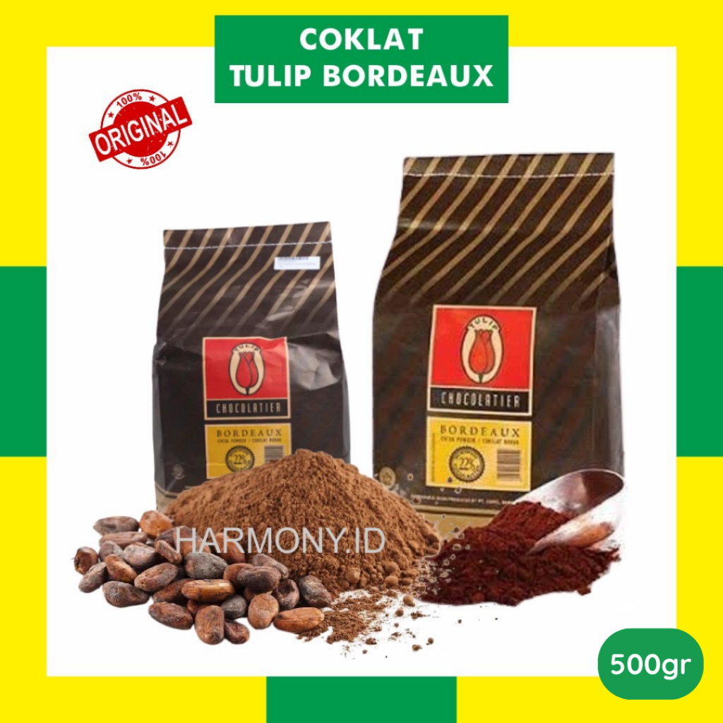 Jual Coklat Bubuk Tulip Bordeaux 500 Gram - Cokelat Bubuk Bordeaux ...
