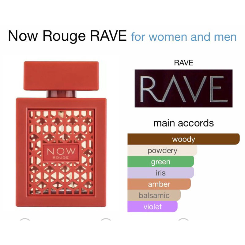 Jual RAVE NOW ROUGE perfume original dubai | Shopee Indonesia