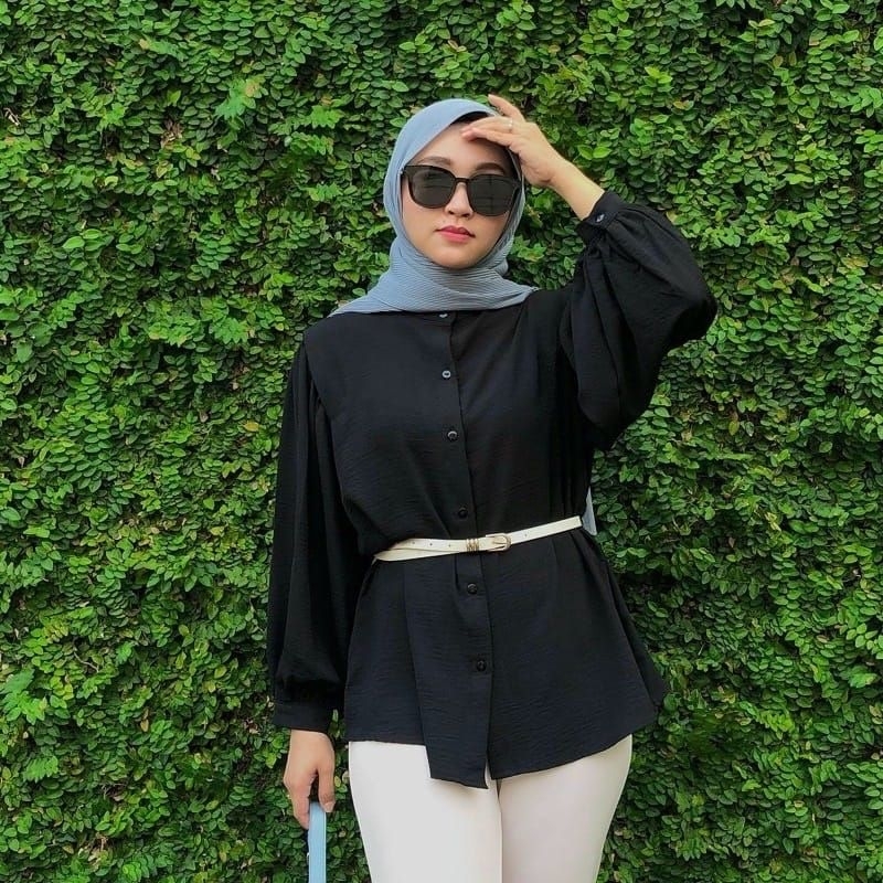 Jual KEMEJA AISHA BLOUSE ATASAN WANITA KEKINIAN OUTFID TERBARU TAHUN ...
